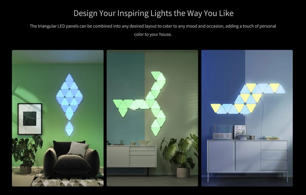 Yeelight LED Light Panels | Smart Control | Game Sync | Music ...