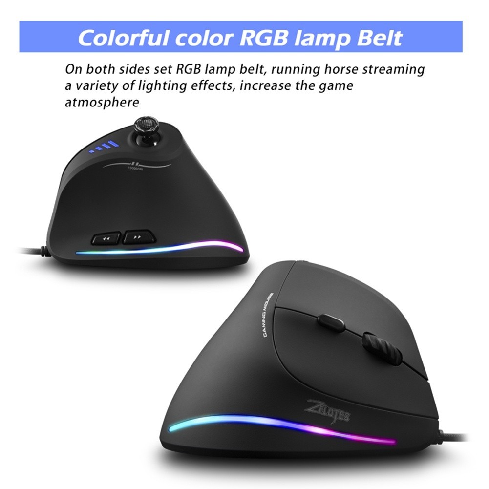ZELOTES series Vertical Gaming Mouse 10000 DPI Programmable 7/8/11 ...