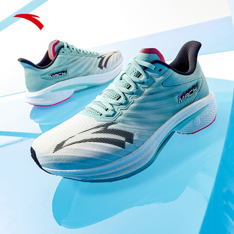 Anta Men Mach 4 Running Shoes - White/Blue 1124A5583-3 (Kasut Larian ...