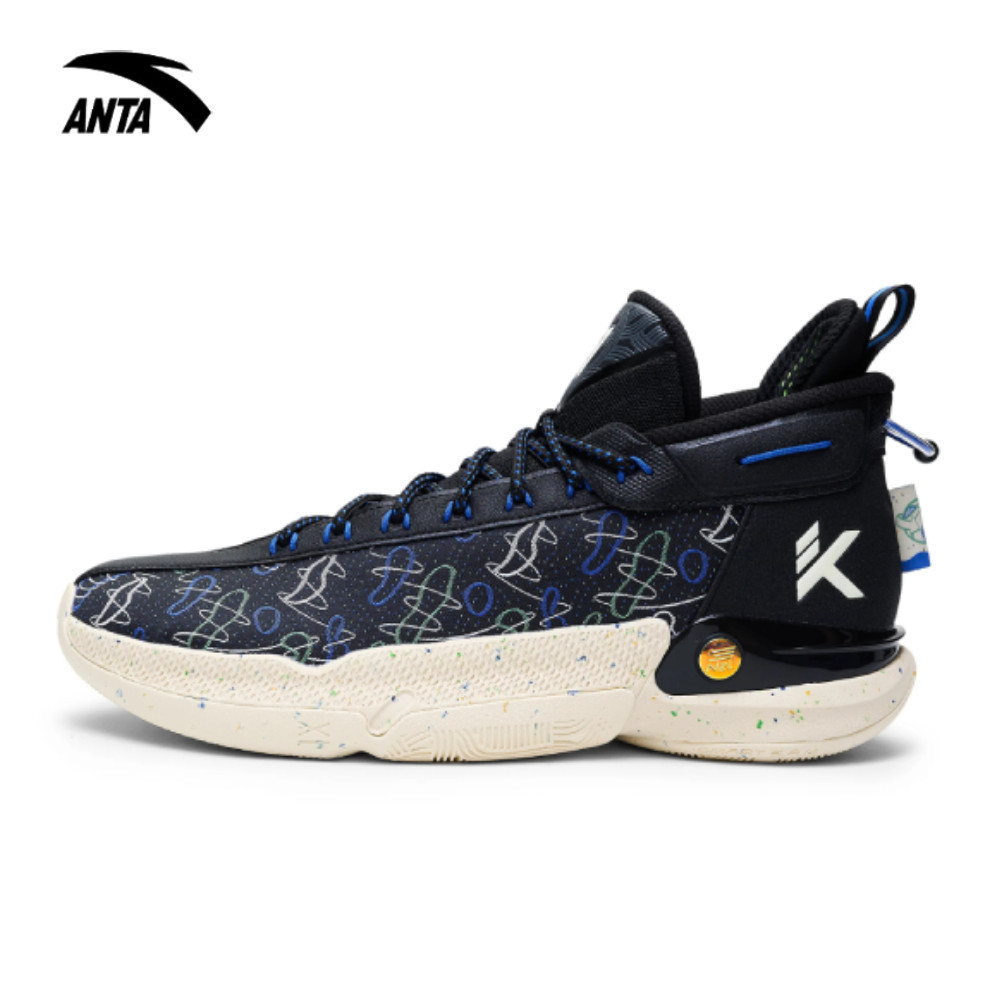 ANTA Men KT9 BASKETBALL SHOES 1124A1101-6 Black/Blue | Shopee Malaysia