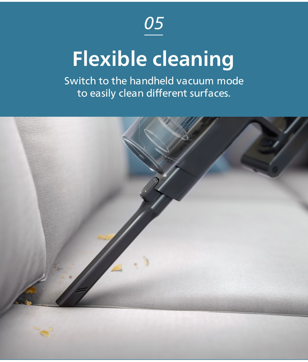 Philips XC3133 | Cordless Vacuum cleaner | Wet & Dry | 60 mins runtime ...
