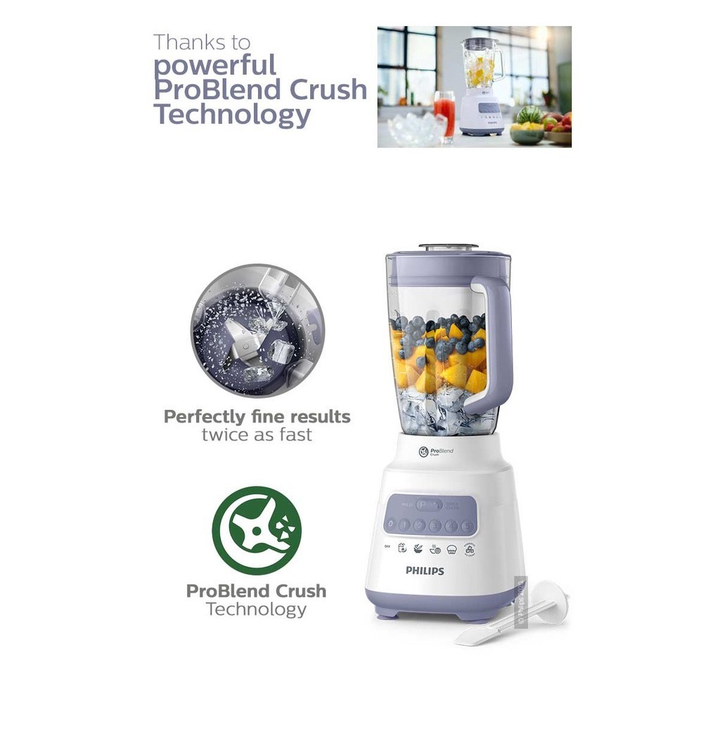 Philips HR2221 | Versatile & Powerful Blender | 1.5L | ProBlend Crush ...