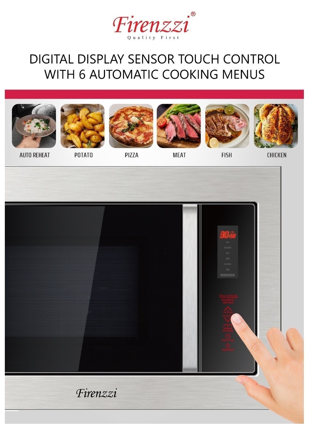 [FREE BACIS INSTALL] Firenzzi FBW-3100 31L 1350W Microwave Convection ...