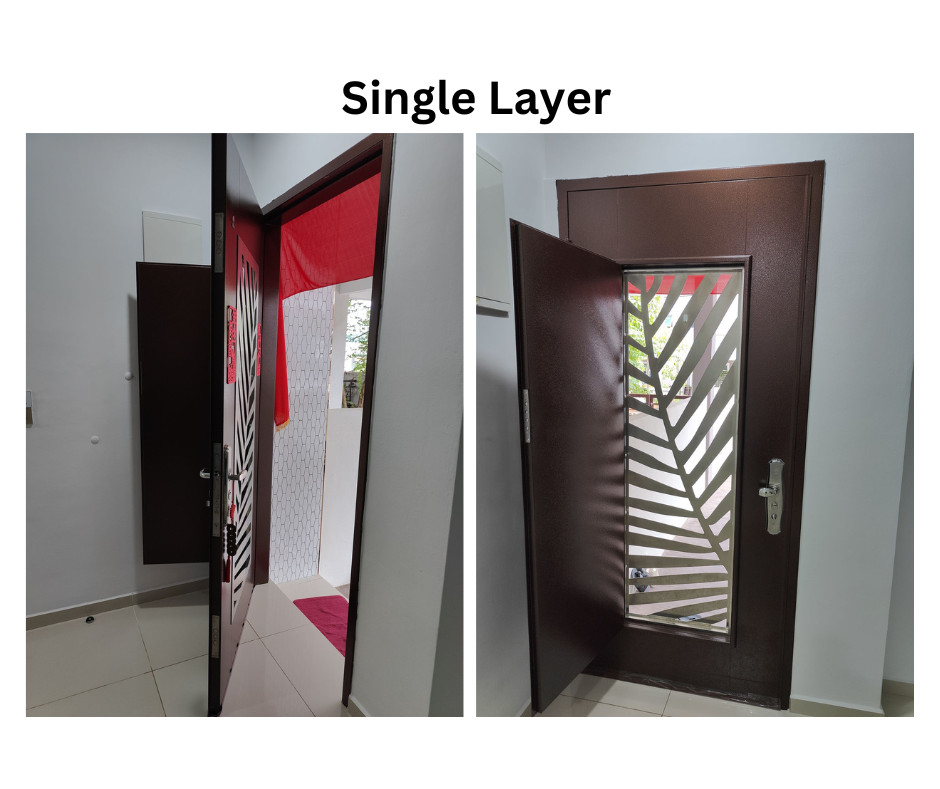 (PRE ORDER) TOP SECURITY DOOR Mesh Grill Single layer (Free Welding ...