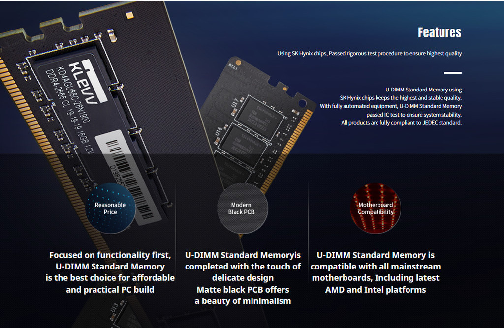 KLEVV Value Ram 3200MHz DDR4 Single Memory Kit 8GB/16GB/32GB | Shopee ...