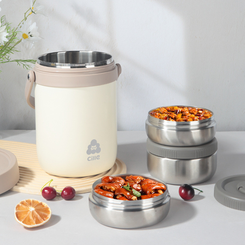 Cille XB-23189 2.2L 304SS Stainless Steel Portable Partition Food ...