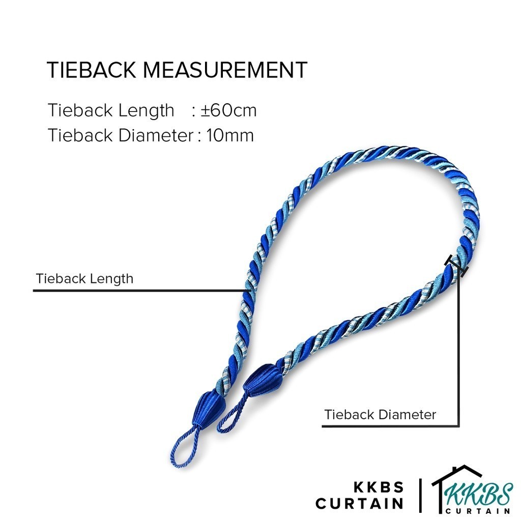 KKBS CURTAIN Robbie Tali Pengikat Langsir Design Tali Rami (Robbie ...