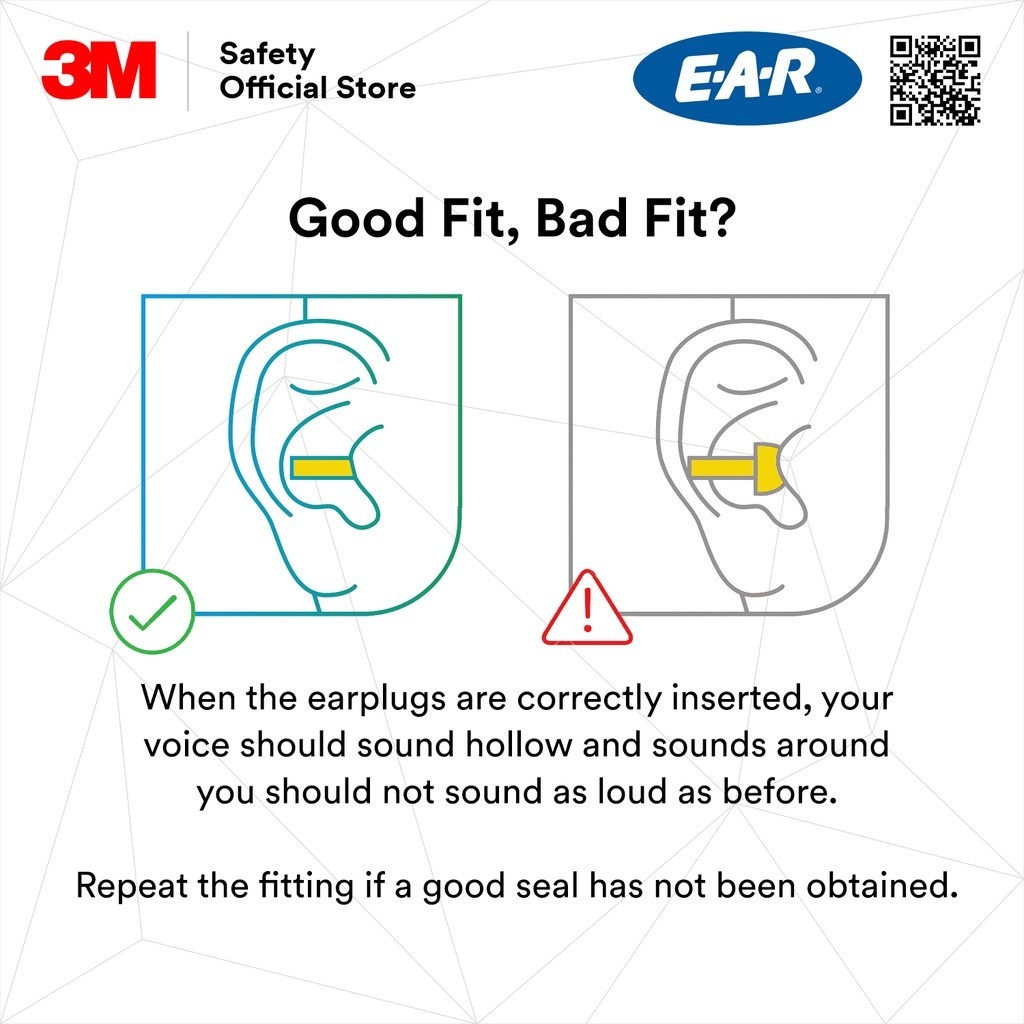 3M™ UltraFit Reusable Earplugs UF-01-000 E-A-R/ EP_ PSD_ | Shopee Malaysia