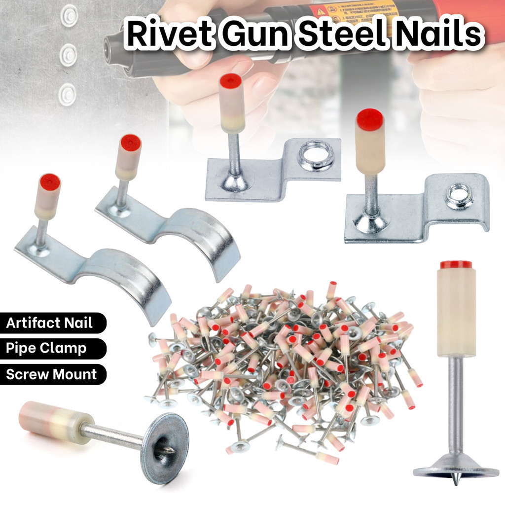 M Mall 7.3MM/8.5MM Steel Nail Gun Rivet Tool Nail Puncher Paku Dinding ...