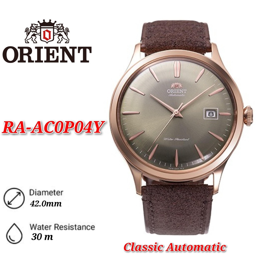 ORIENT Bambino Version 4 RA-AC0P04Y10B Automatic Brown Dial Men's Watch ...