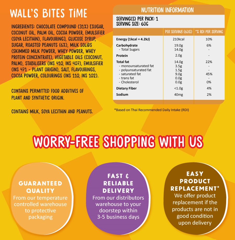 Wall’s BITES time Ice Creams (10 packs) | Shopee Malaysia