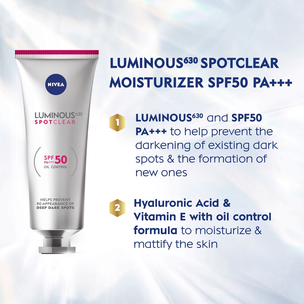 NIVEA Luminous 630 Anti Dark Spot Gold Treatment Set + NIVEA Extra ...