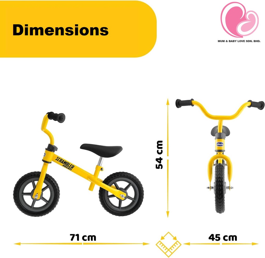 Chicco Balance Bike 2-5 years old (Ducati/ Pink Comet/ Red Bullet ...