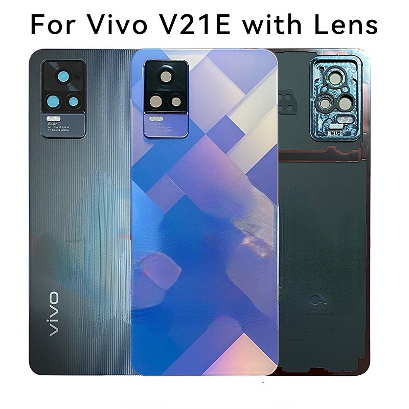 For Vivo V21e Y73 Back Glass Battery Cover New Original For v21e Rear ...