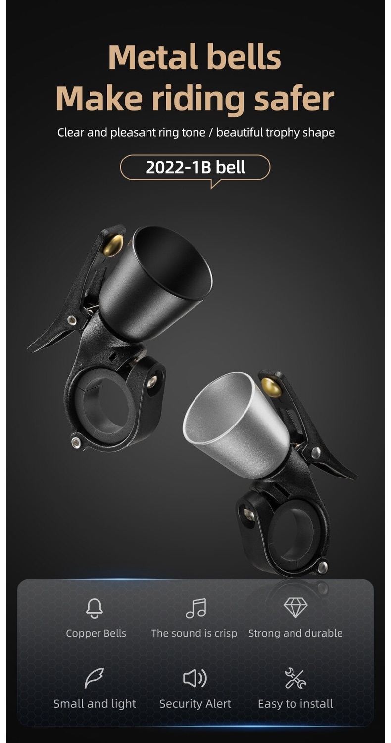 【MY Delivery】ROCKBROS Bicycle Bell Loceng Basikal Loud Sound Horn ...