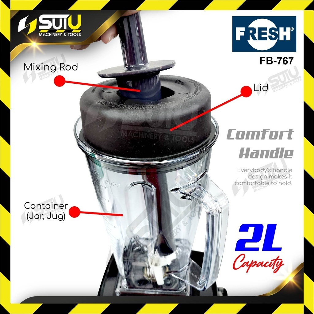 FRESH FB-767 / FB767 2L Blender Machine / Mixer / Juicer / Pengisar Jus ...