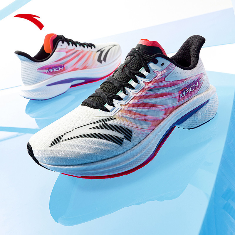 ANTA Men Mach 4 Running Shoes 1124A5583-5 white /black/Orange (Kasut ...