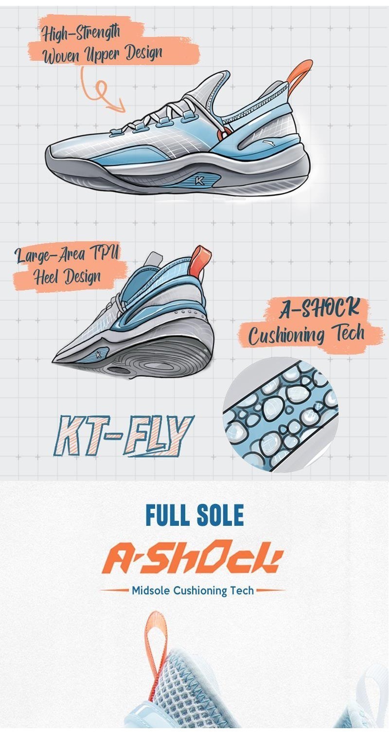ANTA Men KT Fly Basketball Shoes 812331606-1 | Shopee Malaysia