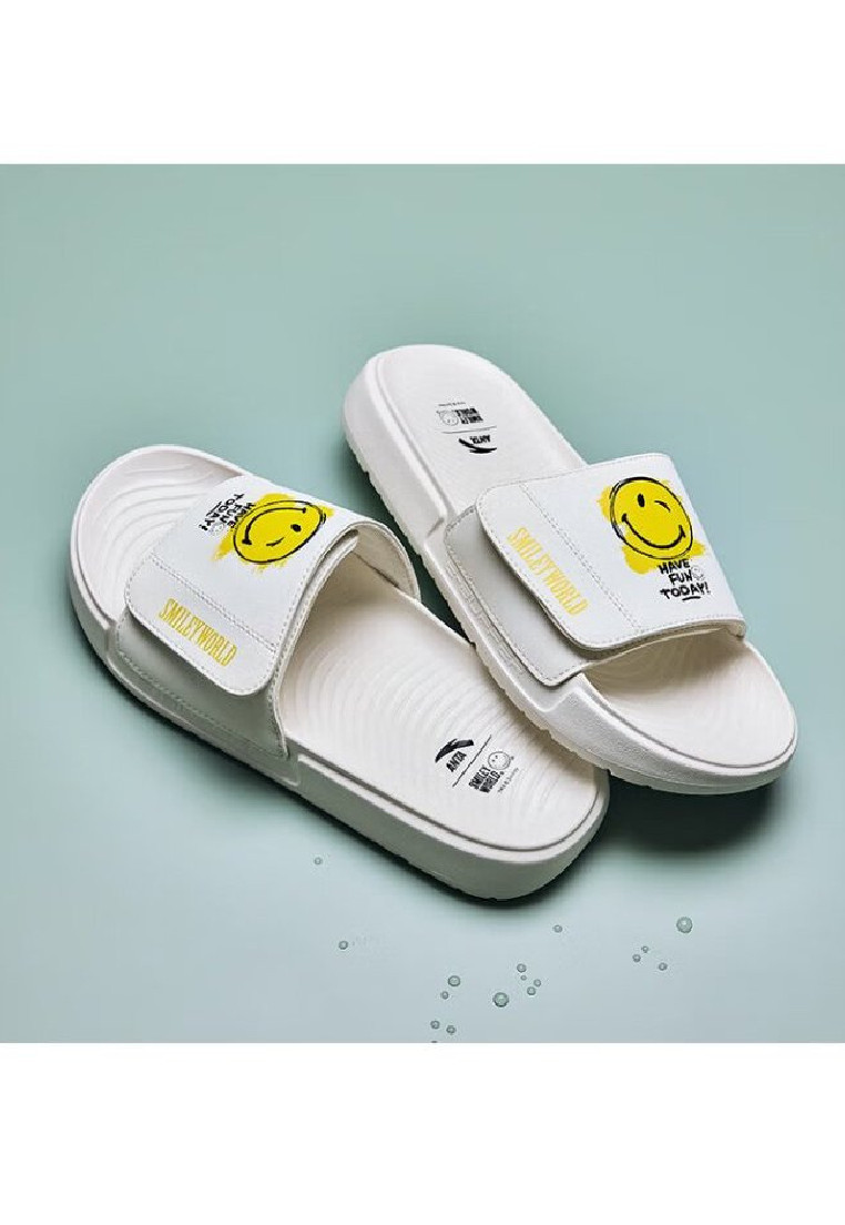 ANTA Men Lifestyle Slippers 812338515-1 Ivory White/Black (Kasut ...