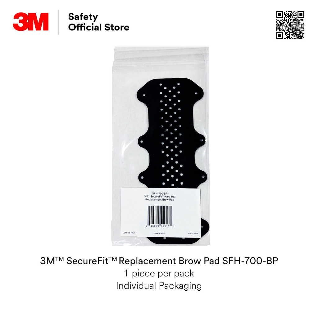 3M™ SFH-700-BP SecureFit Helmet Brow Pad Replacement/ For H-700-SFR-UV ...