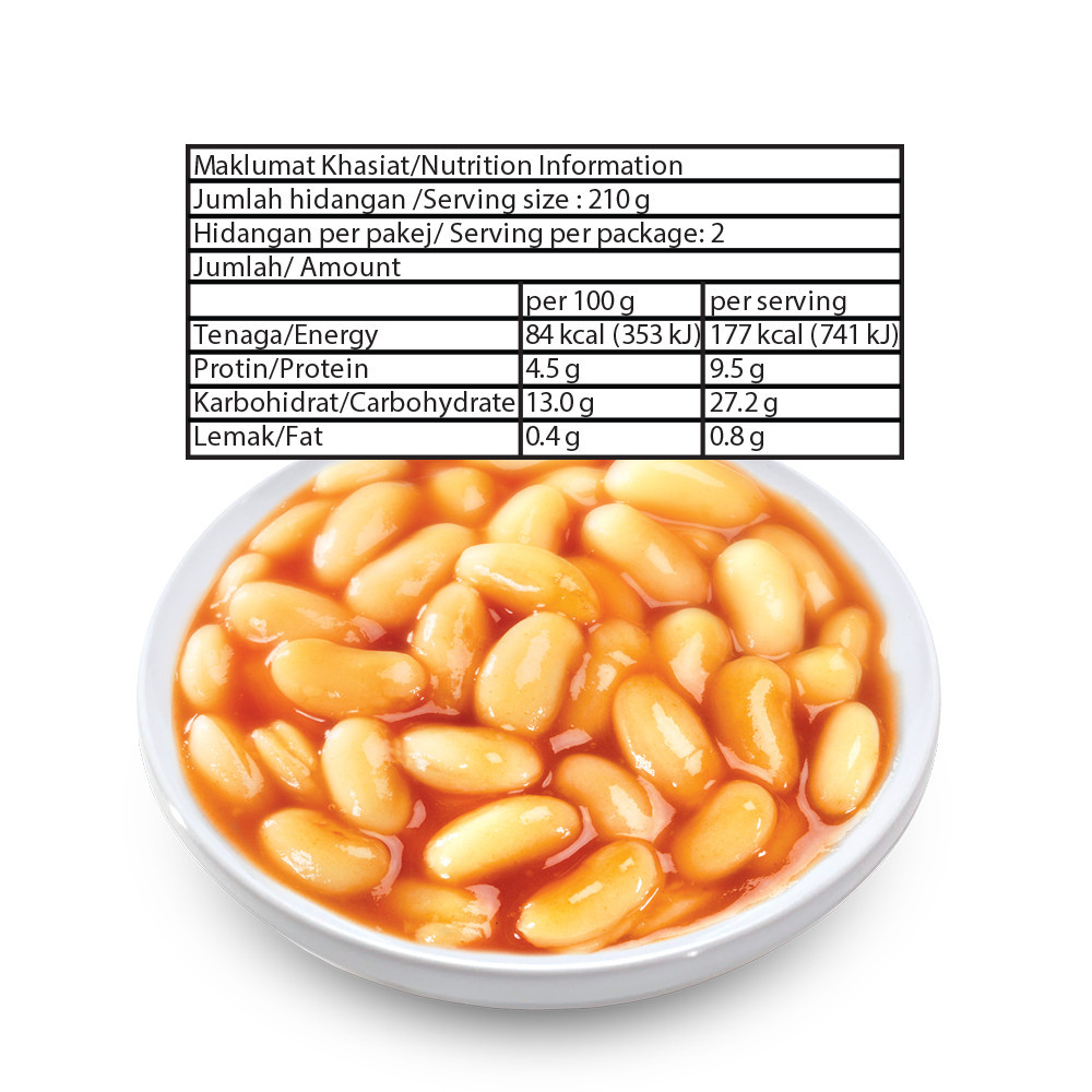 Rex Baked Beans in Tomato Sauce (400g) | Shopee Malaysia