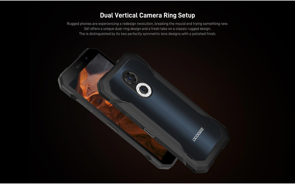 OUKITEL Doogee S61 Rugged Mobile Phone, IP68 Waterproof Smartphone ...