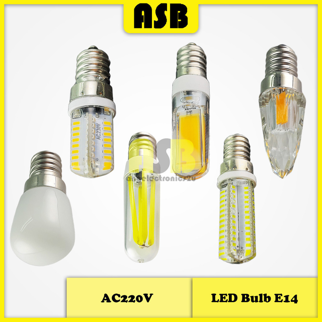 (1pc) LED / Fridge LED Bulb E14 AC220V ( W / 2W / 3W / 5W ) ( Daylight / Warm White ) | Shopee ...