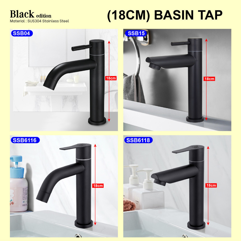 MCPRO Basin Tap Faucet SS04/SSB04/SS114/SS302/SSB15/SS1218/SSR7661 ...