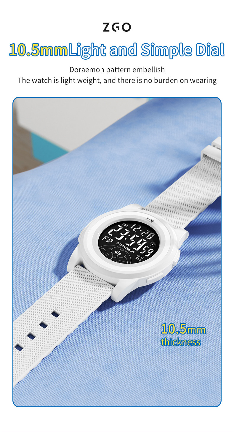 ZGO x Doraemon Kids Boys Girls Watch Multifunctional Waterproof ...