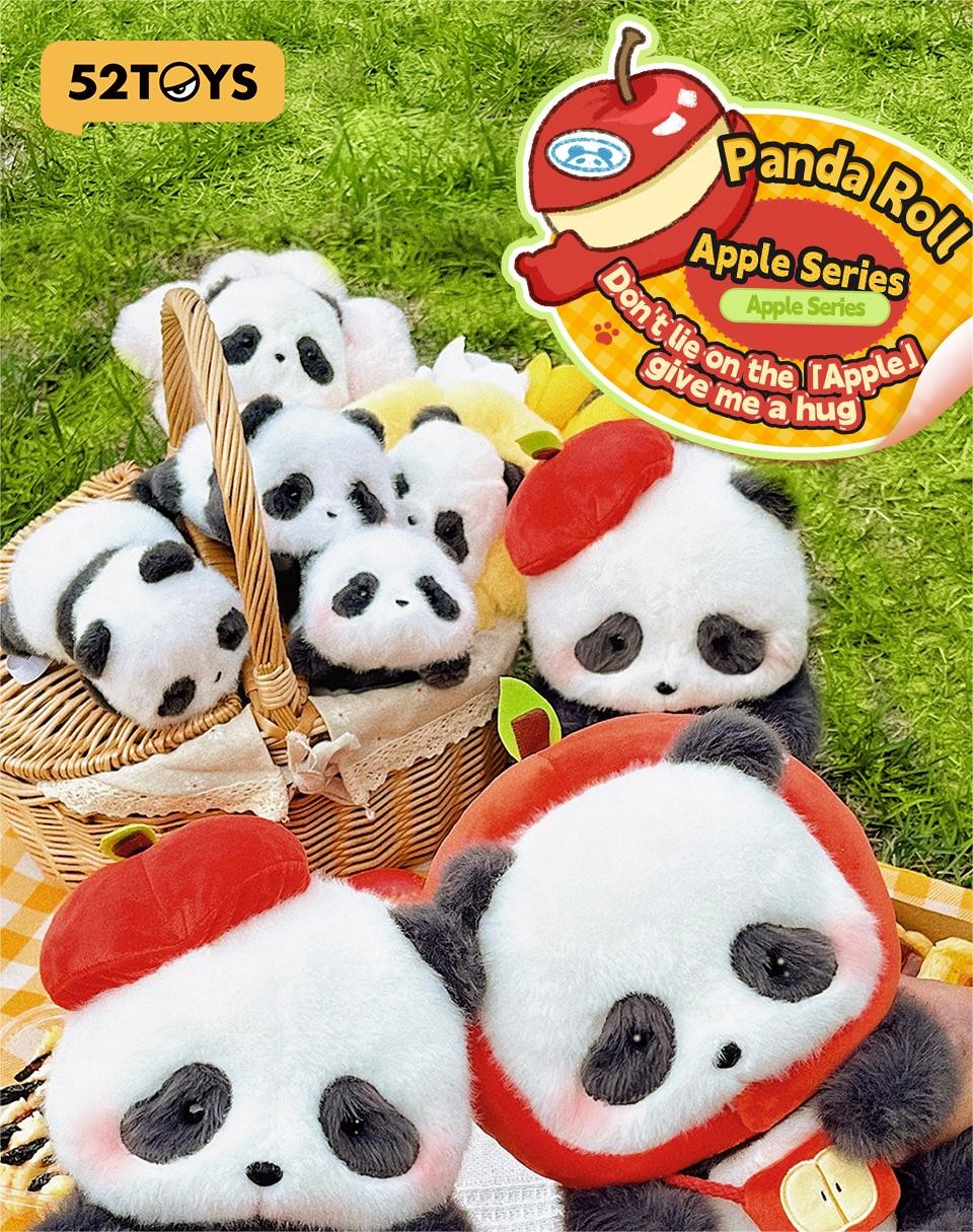 52TOYS Panda Roll Limited Edition Small-minded Panda with Apple Hat ...