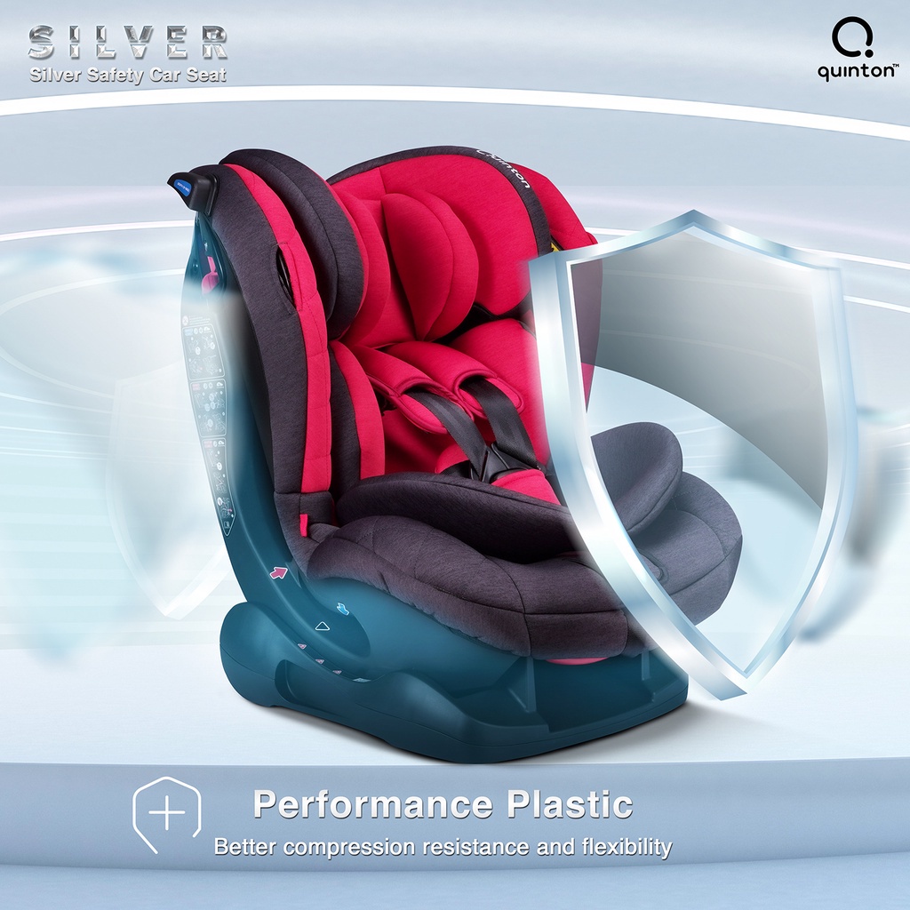 Quinton Silver Car Seat Baby Convertible (Newborn - 12 years old) with ...