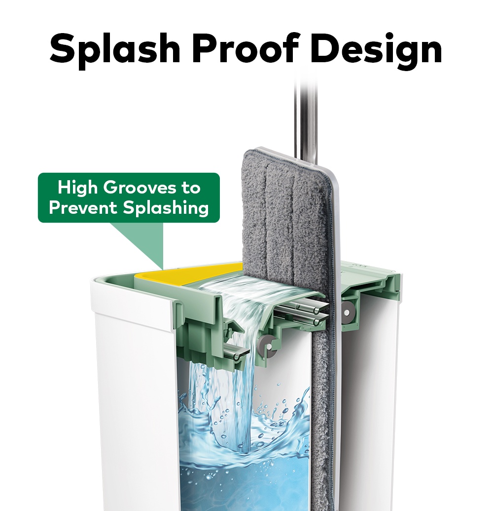 3M™ Scotch-Brite™ Hands-Free Mop with Compact Bucket, Self-Cleaning Mop ...