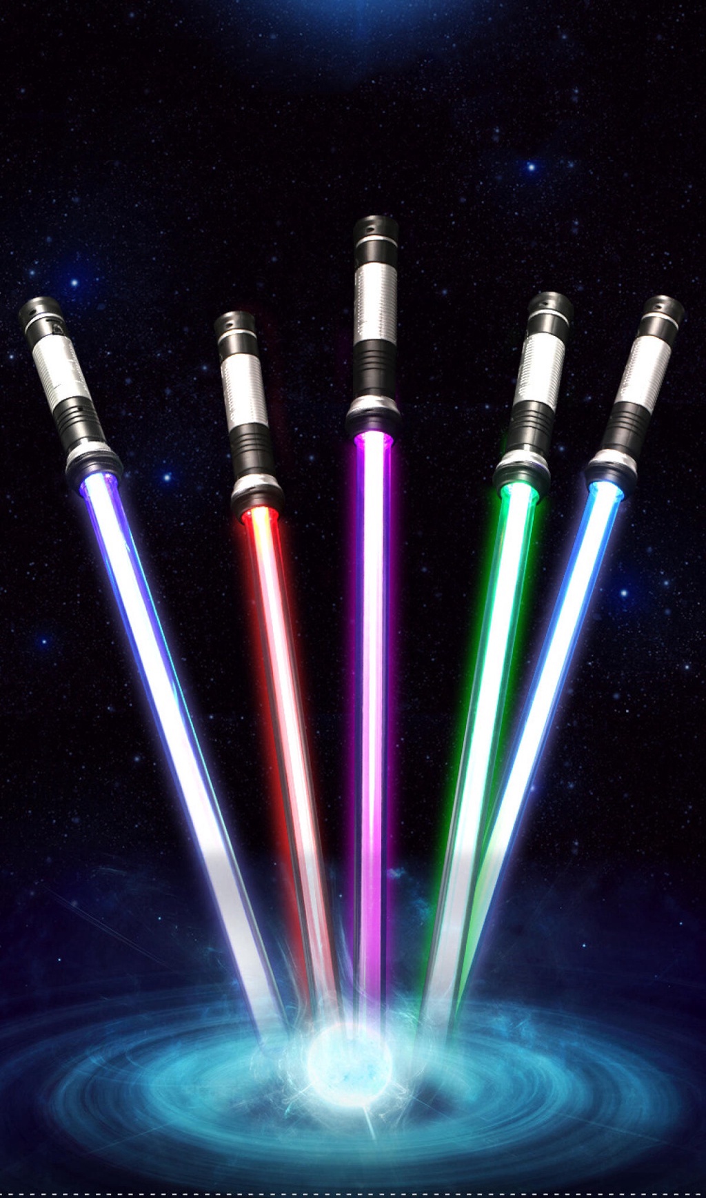 JEDI LED LIGHT SABER FORCE RGB SEVEN COLOR LIGHTS RECHARGEABLE ...