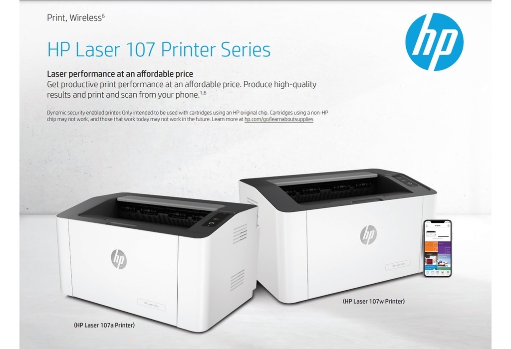 HP 107A 107W 108A 108W Laser Printer Single Function / Print Wireless ...