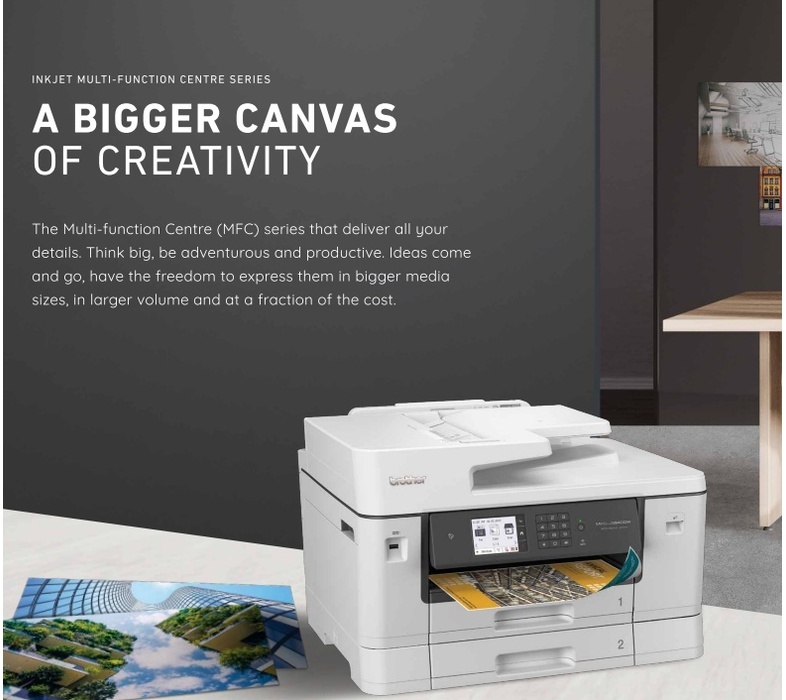 Brother MFC-J2340dw All In One Wireless A3 Color Printer / Print Scan ...