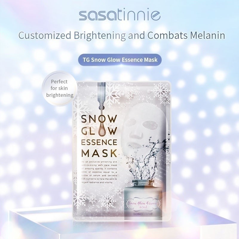 Sasatinnie Snow Glow Essence Mask (40ml x 5pcs) | Shopee Malaysia