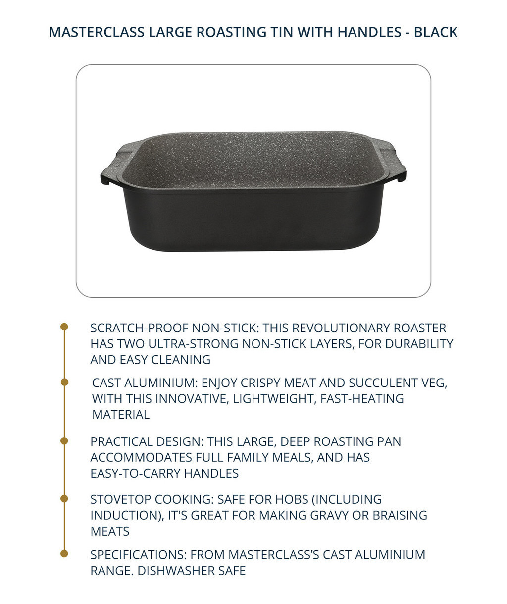 MasterClass Large Roasting Tin with Handles , Lightweight Cast ...