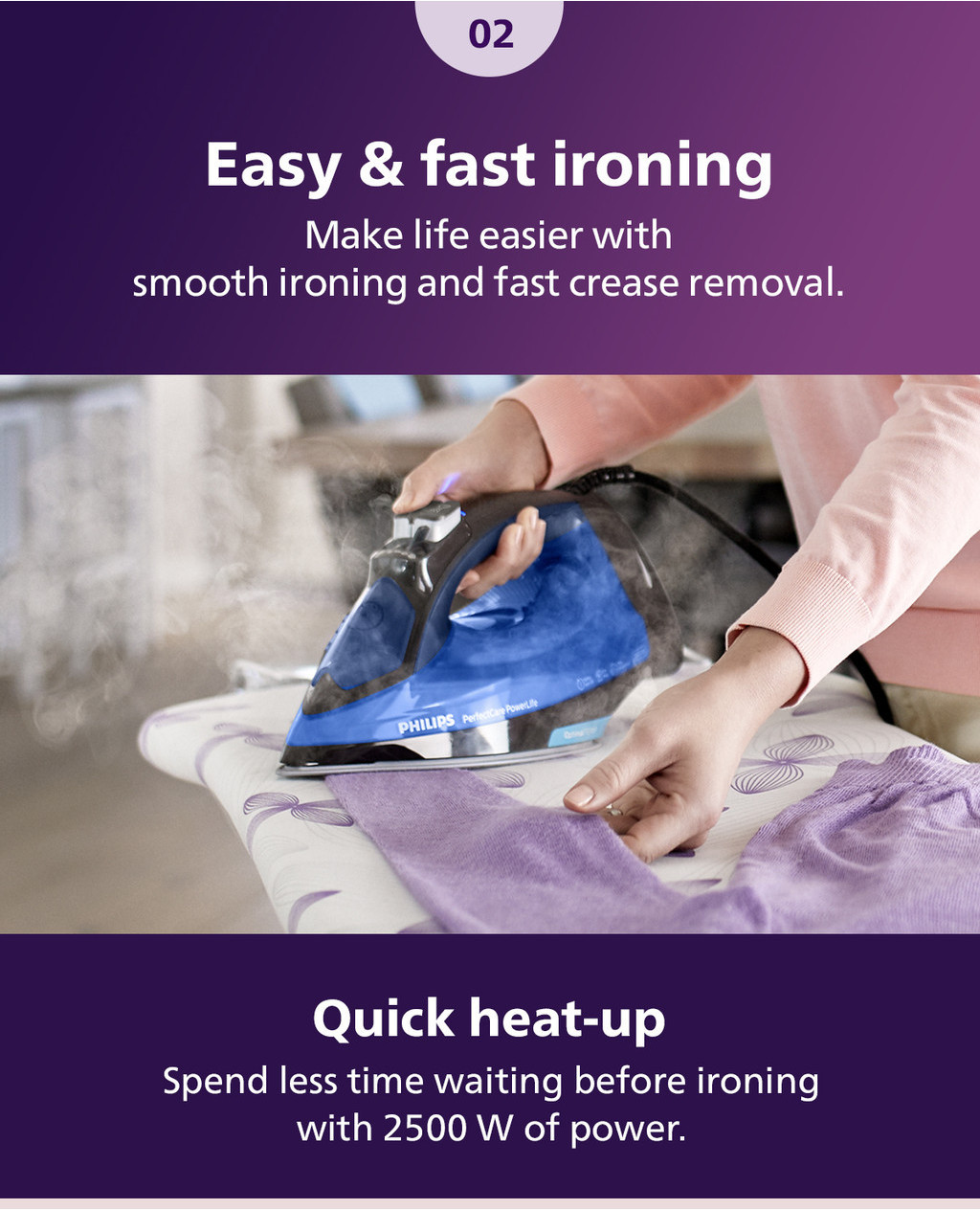 Philips Perfect Care Steam Iron GC3920/GC3920/26 | Shopee Malaysia