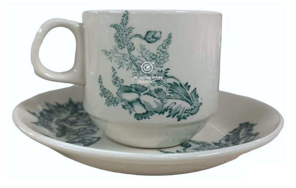 Claytan Kopitiam 14Pcs (6Pax) Set Teh | Set Cawan Teh | Teaset | Shopee ...