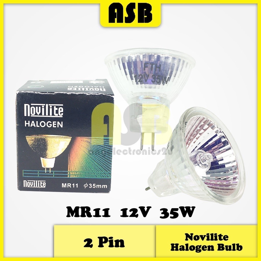 (1pc) Novilite Halogen Bulb 2 Pin ( 12V ) | Shopee Malaysia