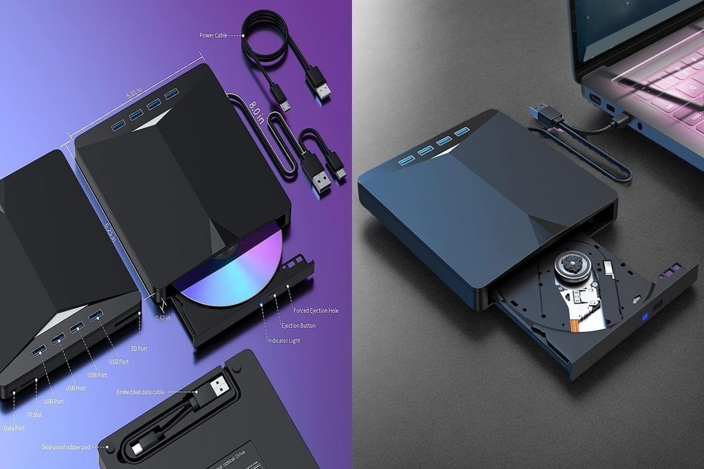 External Dvd Drive Usb 3.0 Compact Disc-rom Drive High-speed Usb 3.0 ...