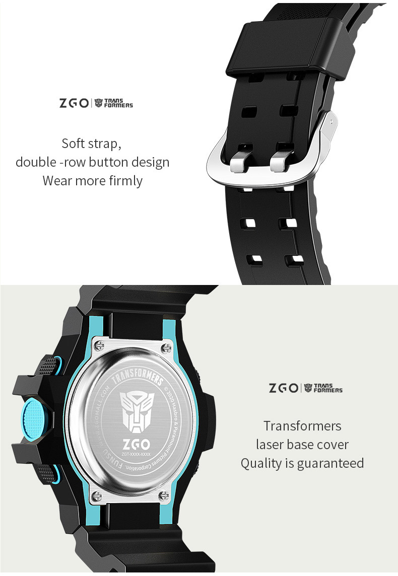 【Hot items】ZGO x Transformers jam tangan budak lelaki Trendy Mechanical ...
