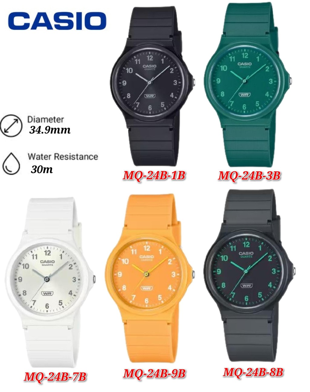 Casio Analog Women's Watch MQ-24B Classic Look - MQ-24 | Shopee Malaysia