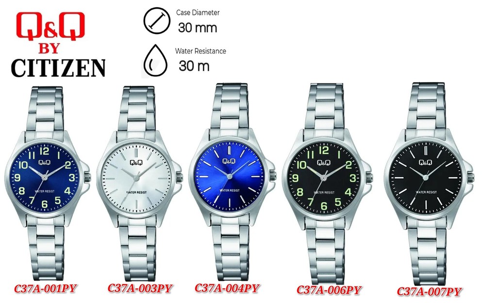 Q&Q Watch By Citizen Analogue Ladies Watch C37A - Silver | Shopee Malaysia