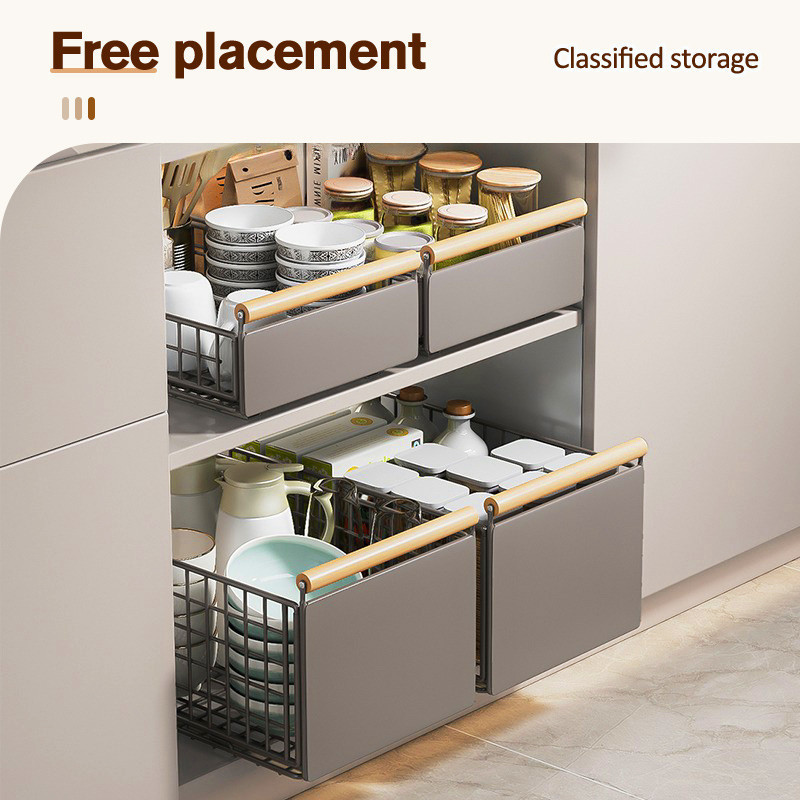 Cambond【Foldable】Pull-out Basket Kitchen Racks Organizer Under Sink ...