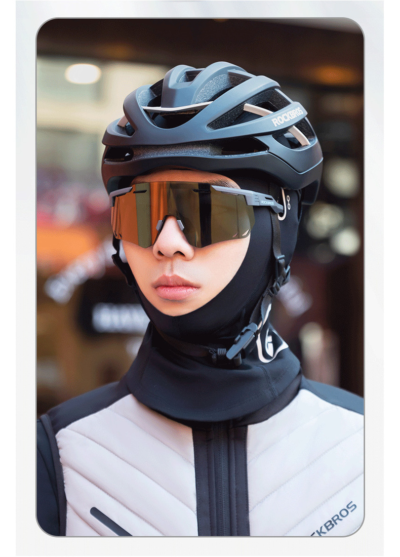 ROCKBROS Cycling Mask Anti Slip Exposed Face Bicycle Mask Warm ...