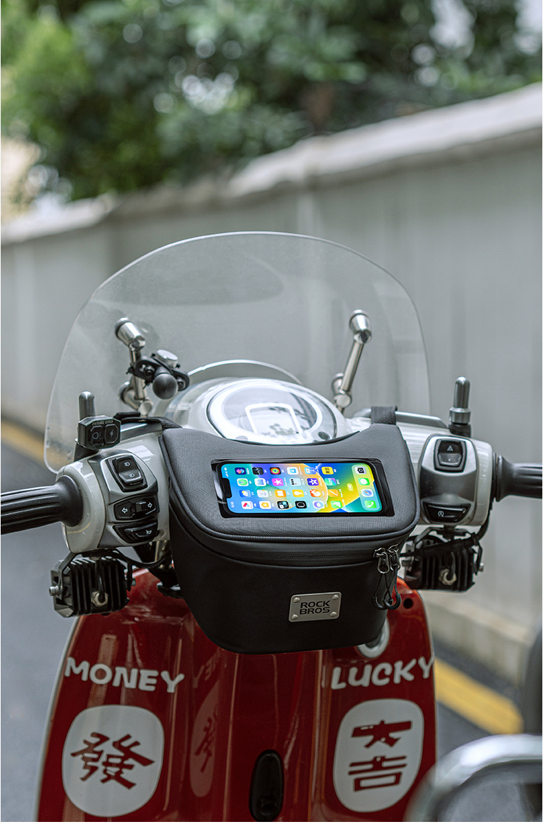 【MY Delivery】ROCKBROS Motorcycle Bag Box Motor Front 6.2 Inches ...