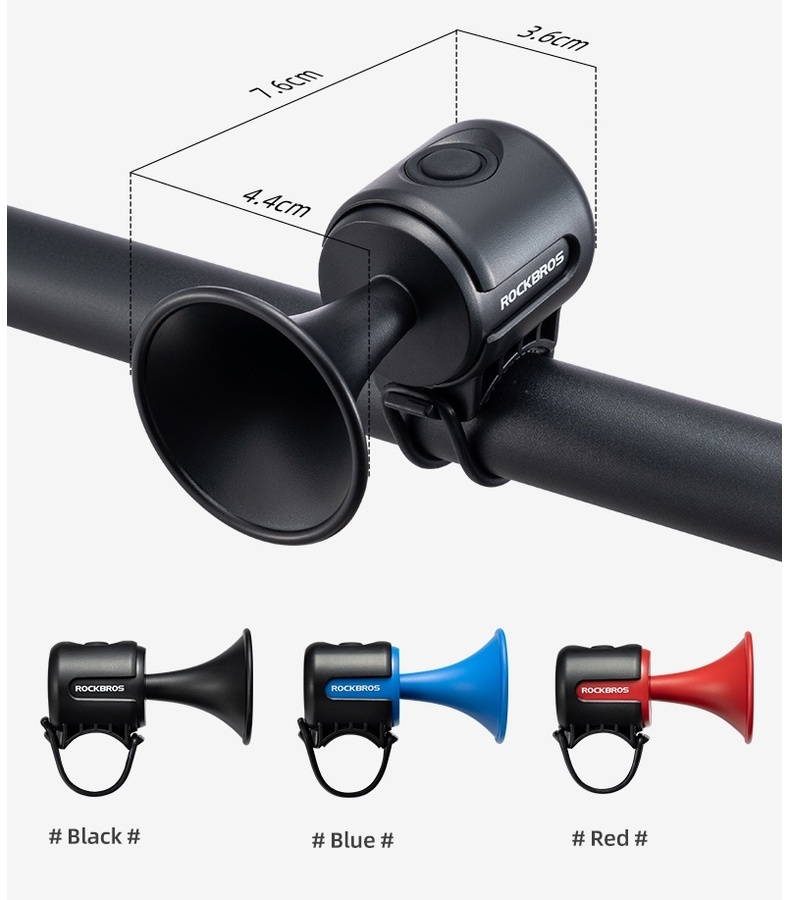 【MY Delivery】ROCKBROS Bike Electronic Bell 120DB Loud Sound Waterproof ...