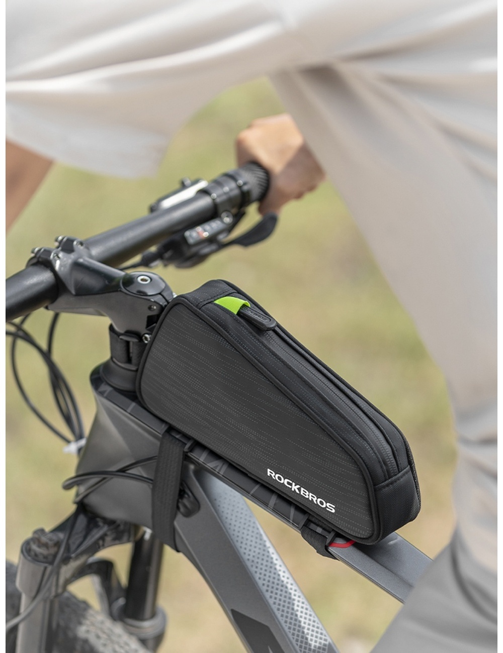 【MY Delivery】ROCKBROS Bicycle Bag Portable Triangle Mountain Bike Frame ...