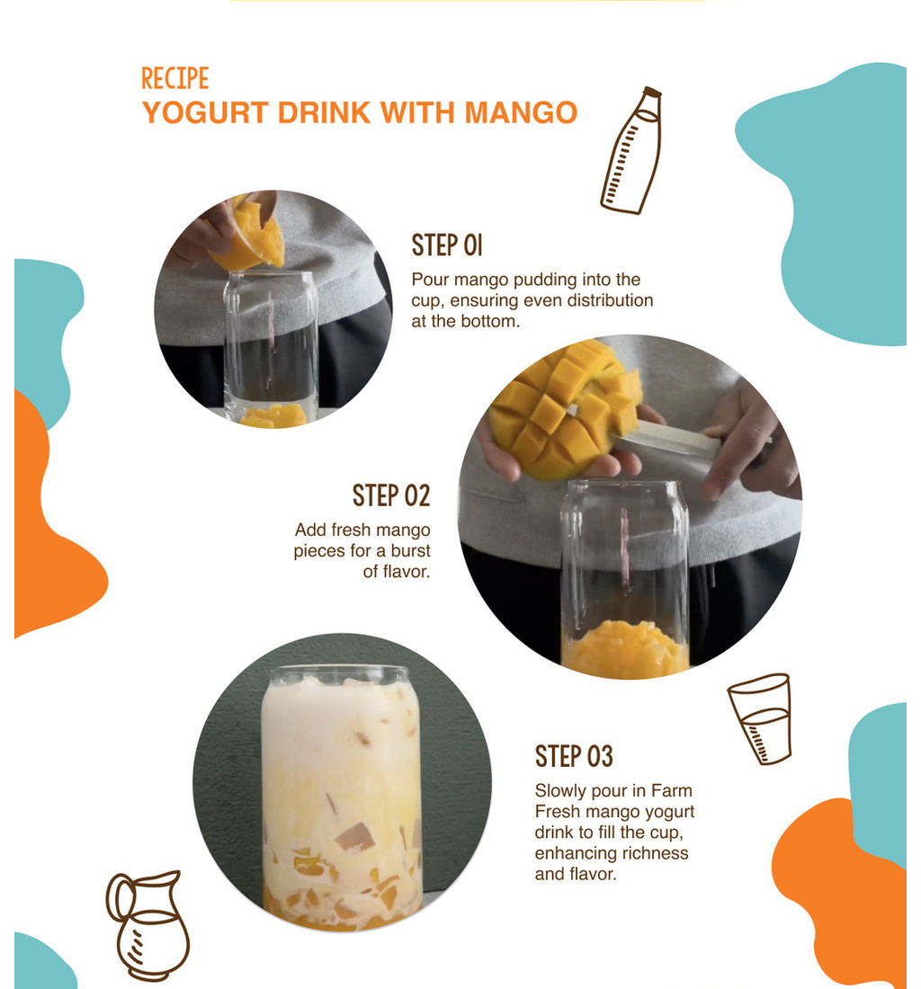 Farm Fresh UHT Yogurt Drink Mango 200ml x 24 Packs | Shopee Malaysia